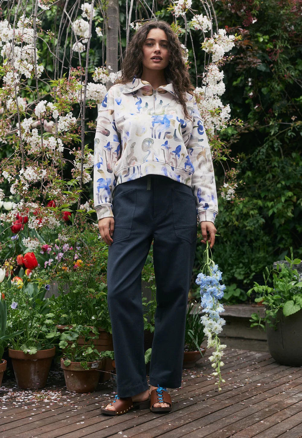 Nancybird Sera Pant - Deep Blue – Field Trip Balhannah